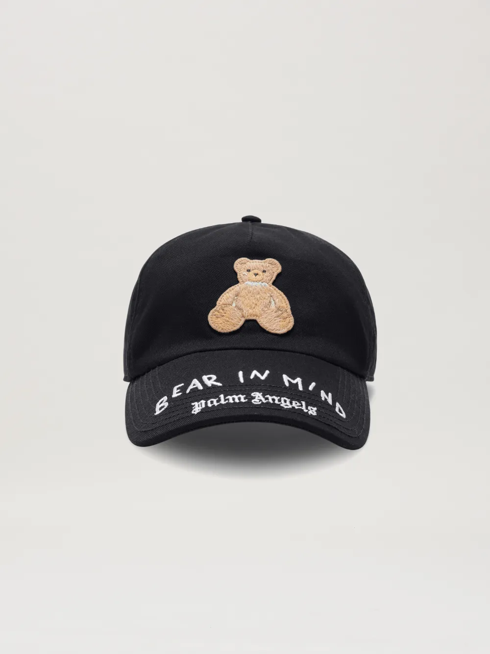Bear In Mind Baseball Cap in black - Palm Angels® Official