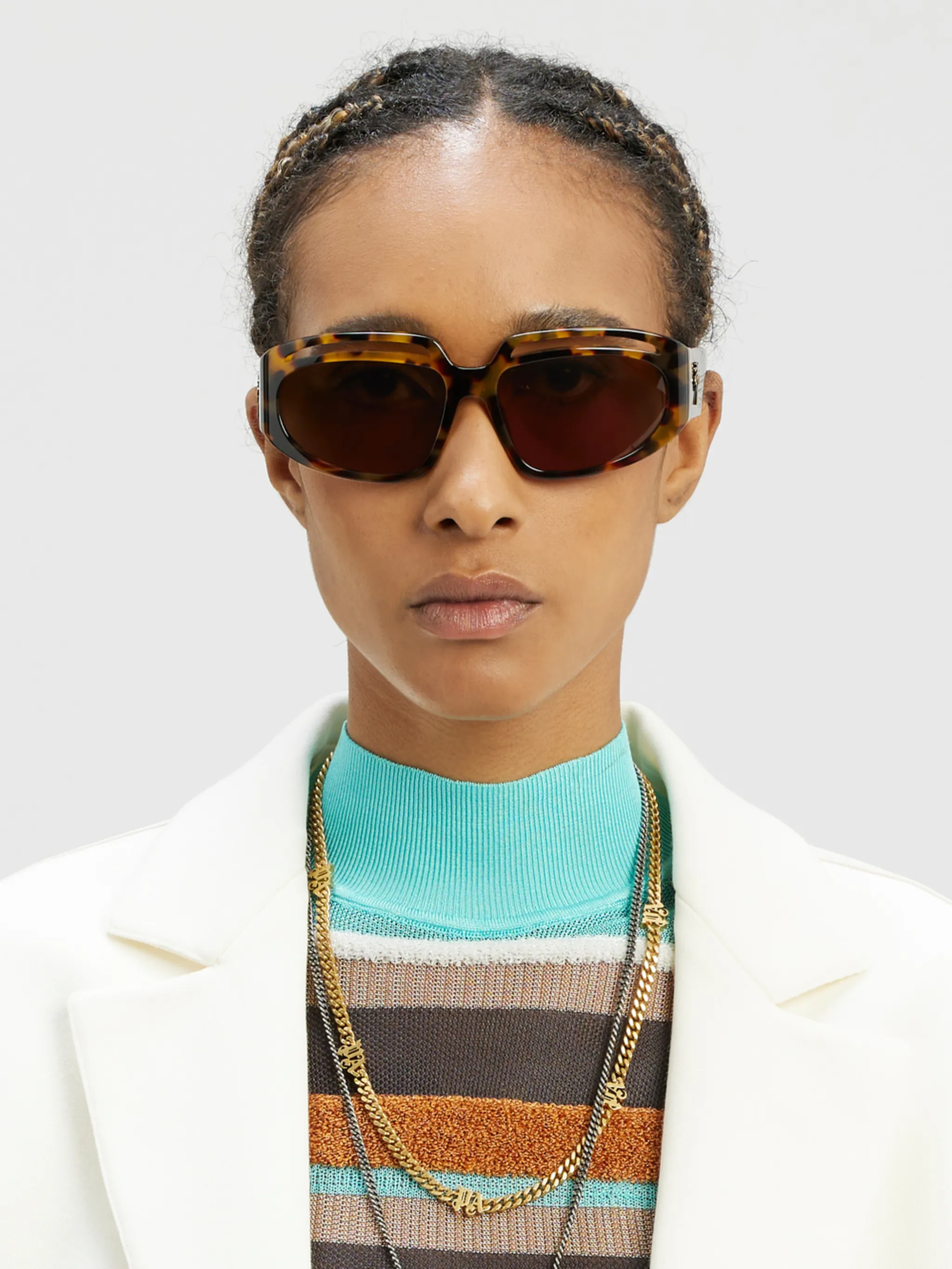 Heights Sunglasses In Brown Palm Angels Official Heights Sunglasses In Brown Palm Angels Official