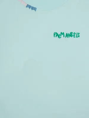 Palm Team T-shirt in blue - Palm Angels® Official