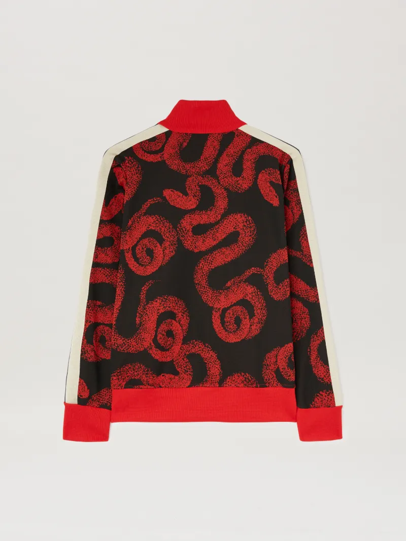 Lunar New Year Snake Track Jacket in red - Palm Angels® Official