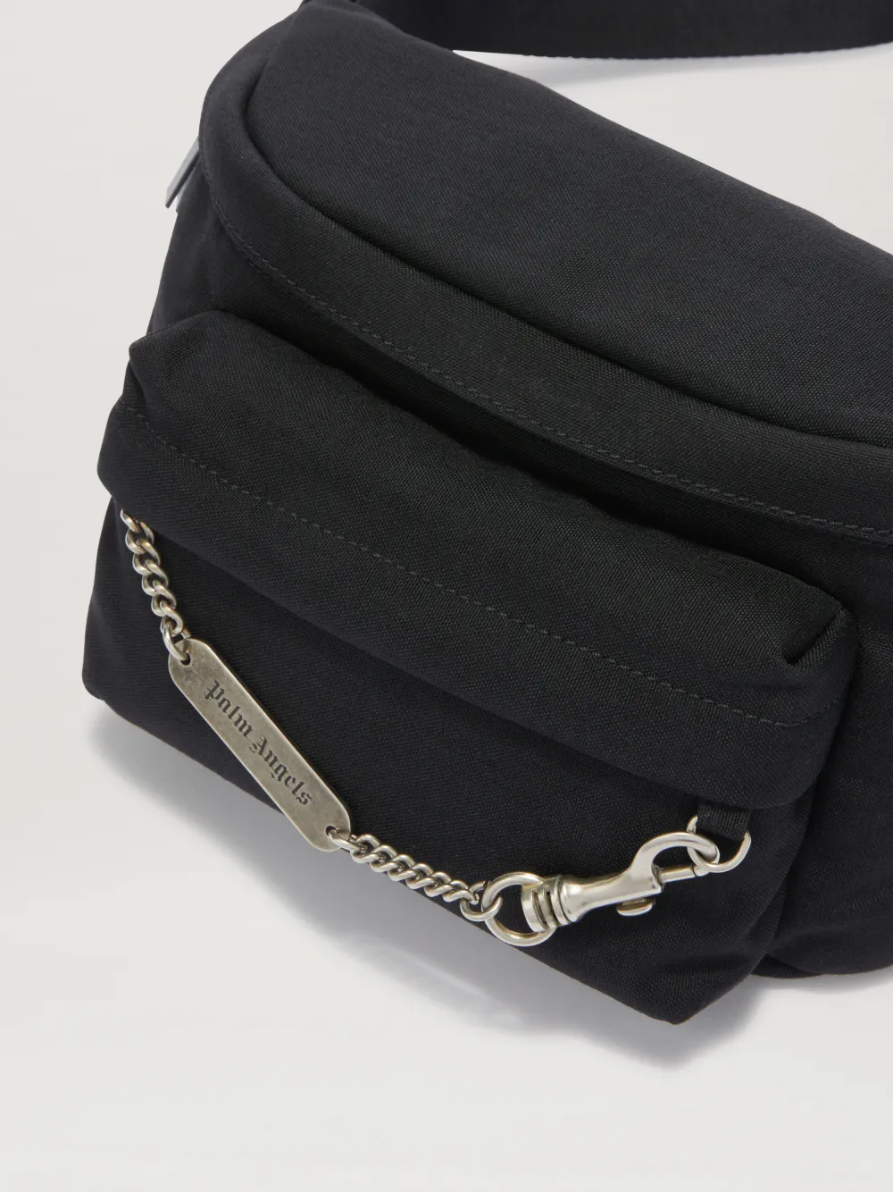 Metallic Logo Plate Fanny Pack In 1000 Black Palm Angels® Official