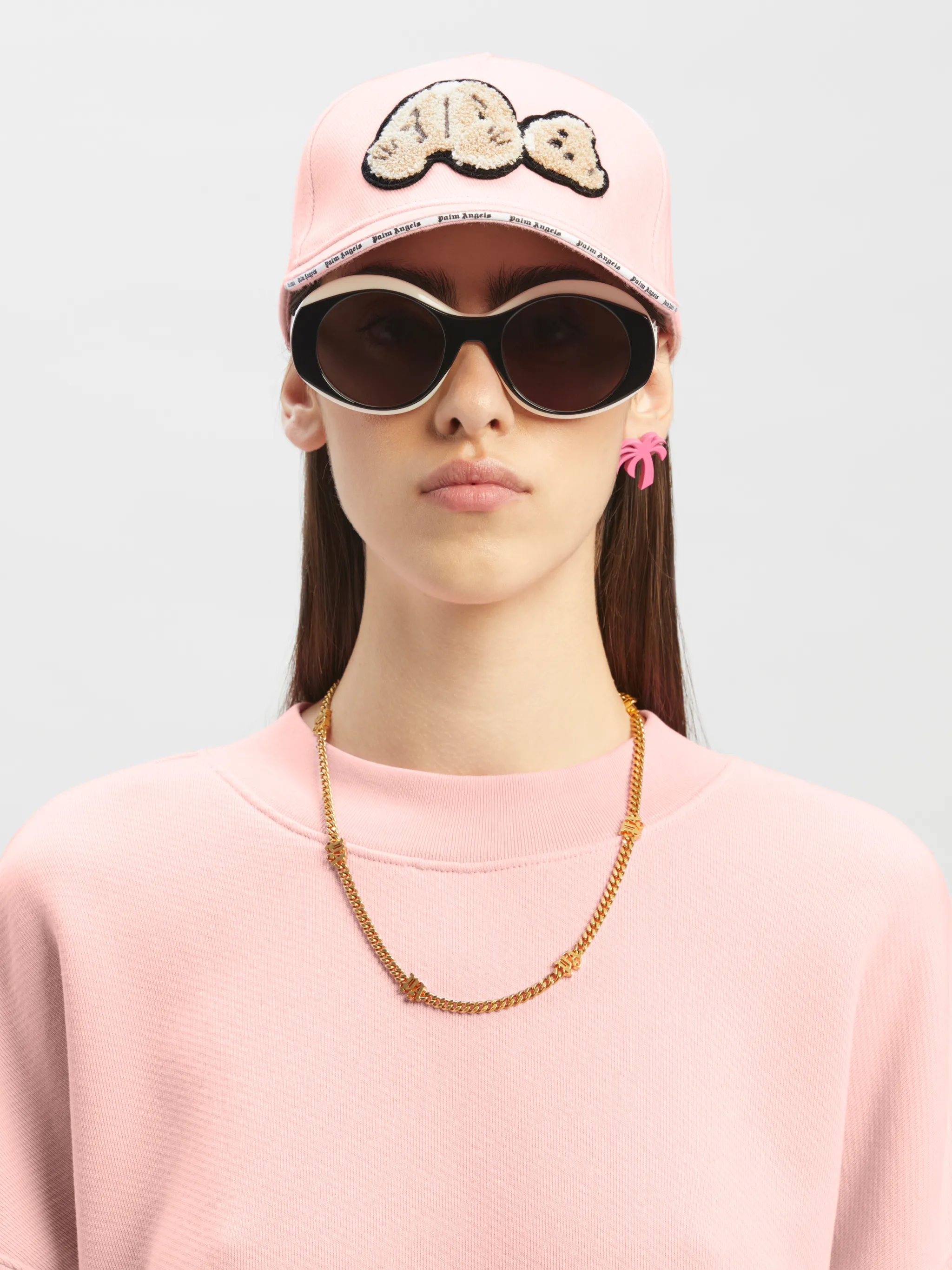 PA BEAR CAP in pink - Palm Angels® Official