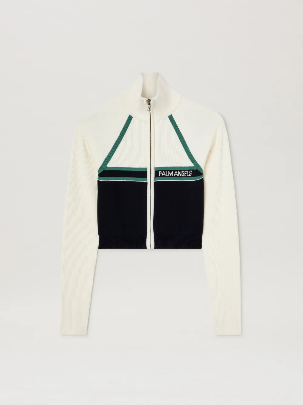 Racing Knit Jacket in 4603 navy blue - off white - Palm Angels® Official