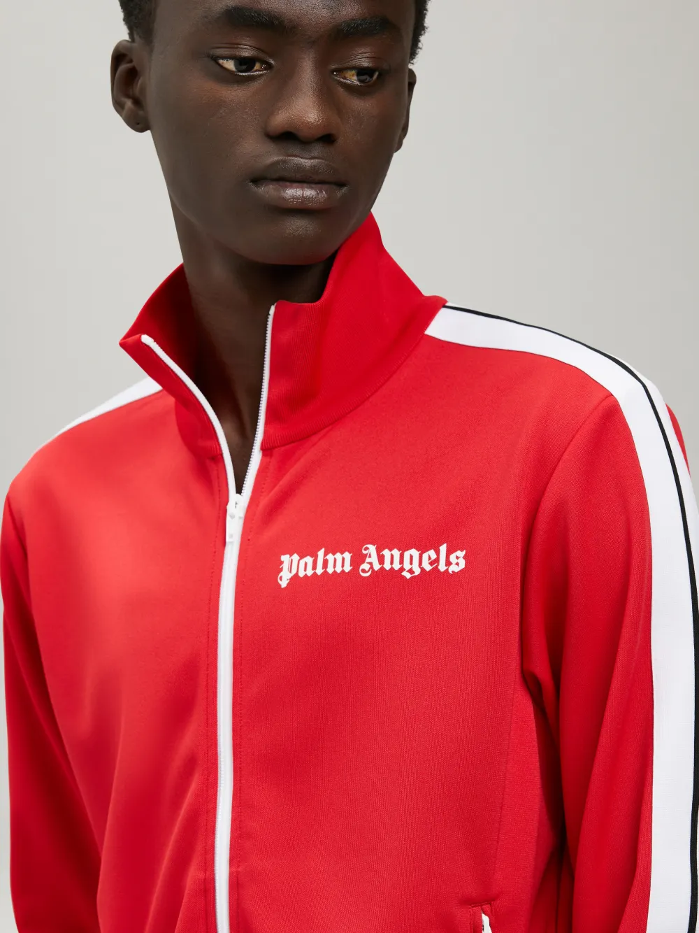RED TRACK JACKET in red - Palm Angels® Official