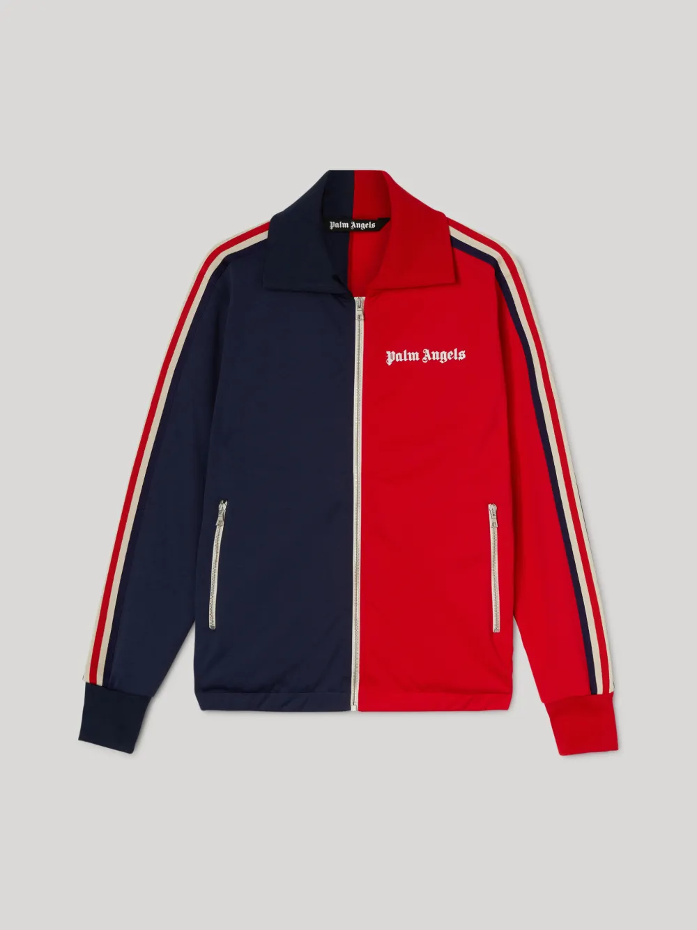 TWO TONE TRACK JACKET in blue - Palm Angels® Official