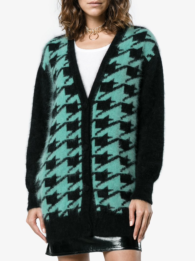 Philosophy Di Lorenzo Serafini houndstooth knitted cardigan | Browns