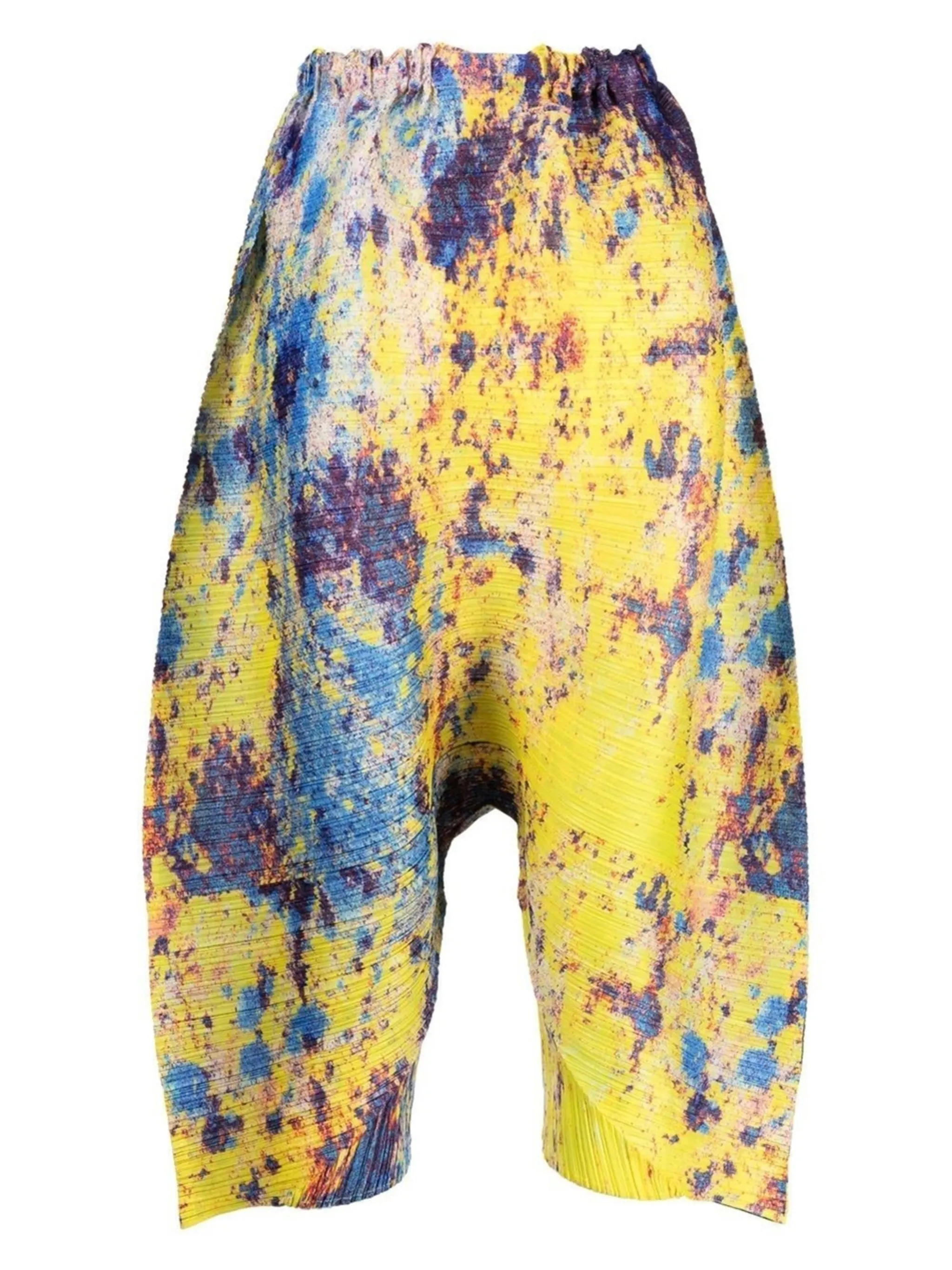 Pleats Please Issey Miyake Splash pleated cropped trousers | Eraldo.com FR