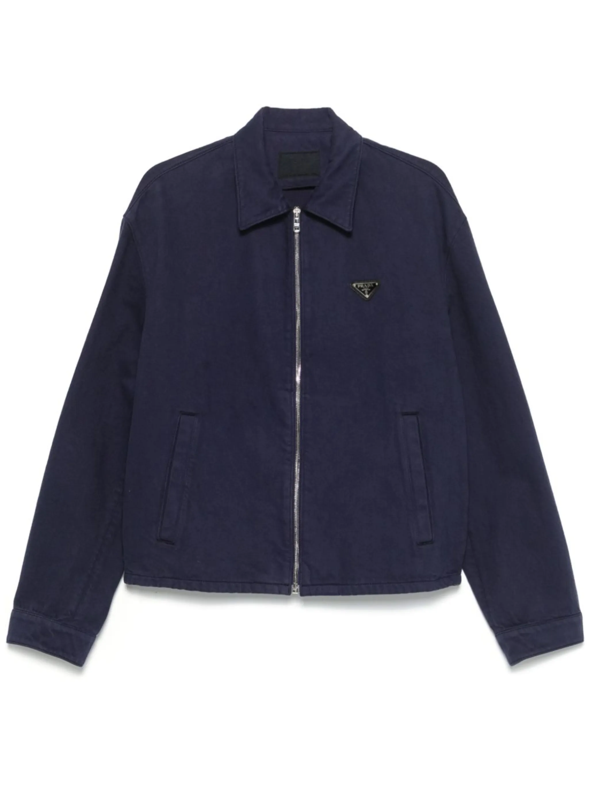 Prada triangle-logo jacket | Eraldo.com US