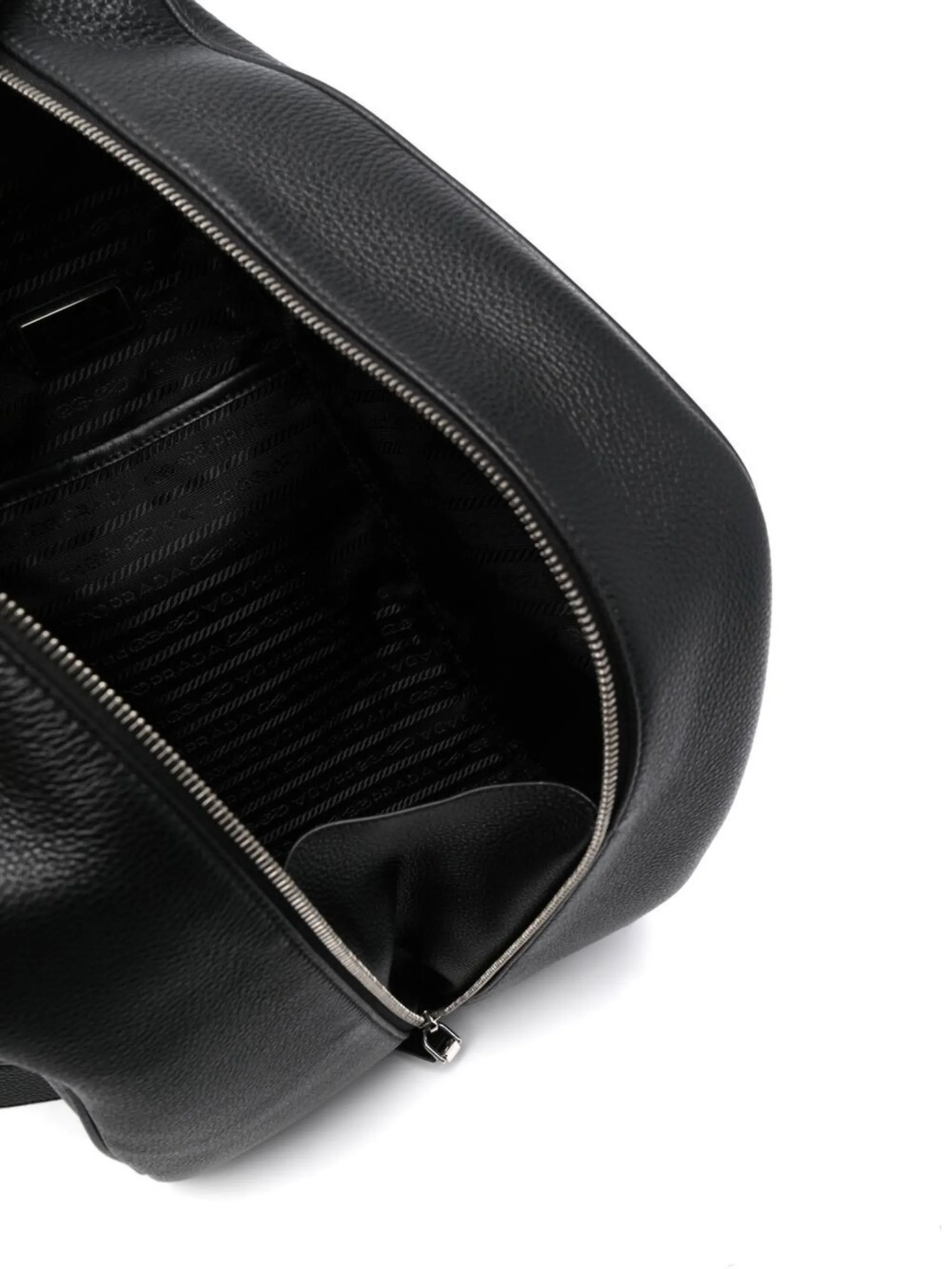 Prada triangle-logo leather backpack | Eraldo.com US