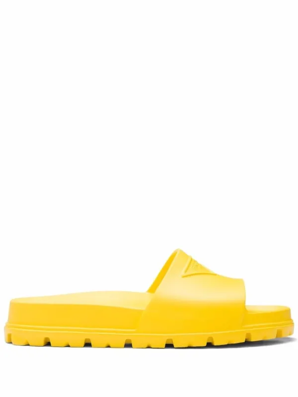 Prada triangle-logo pool slides | Eraldo.com CN