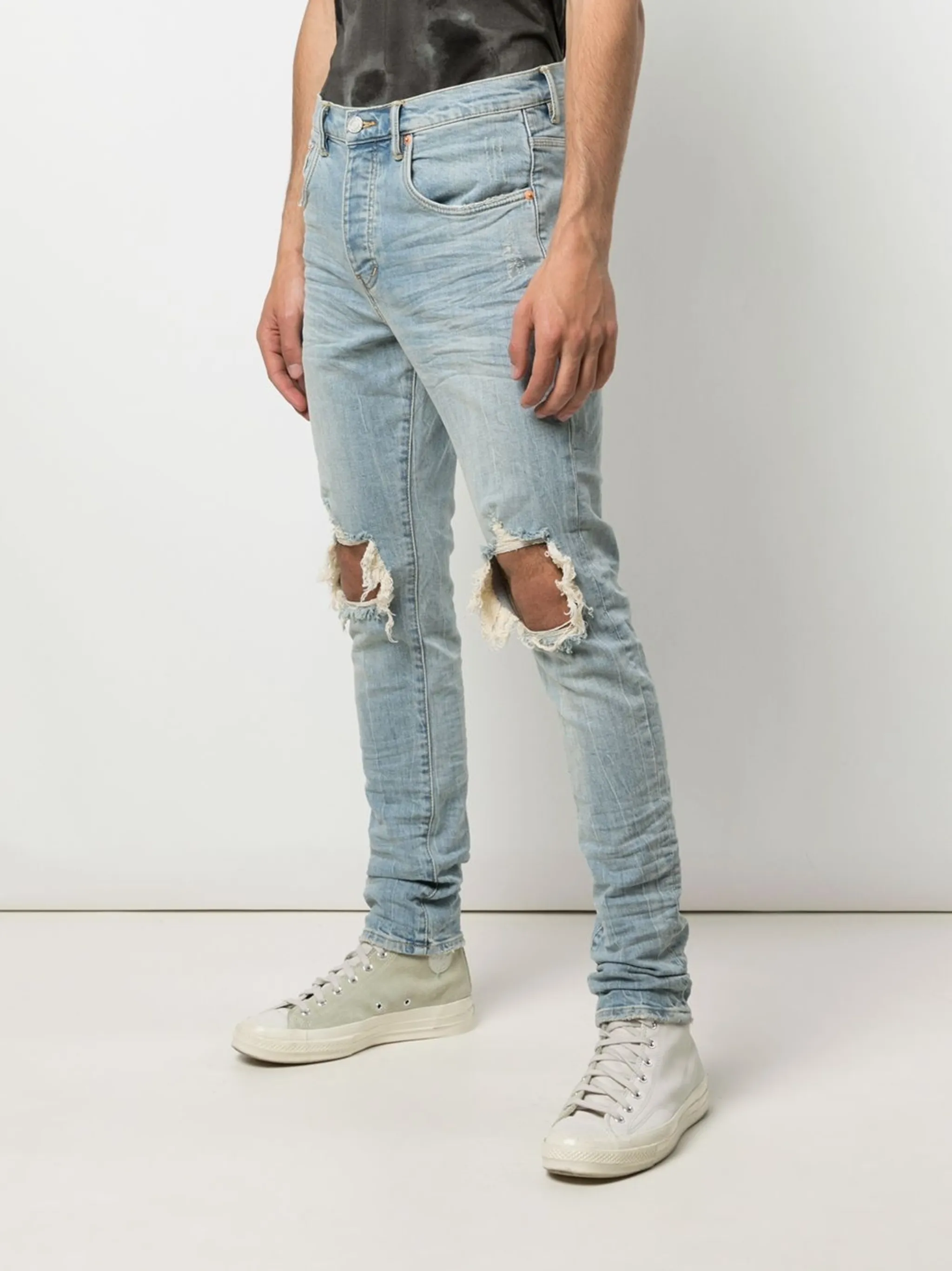 distressed-finish slim fit jeans | Purple Brand | Eraldo.com distressed-finish slim fit jeans | Purple Brand | Eraldo.com
