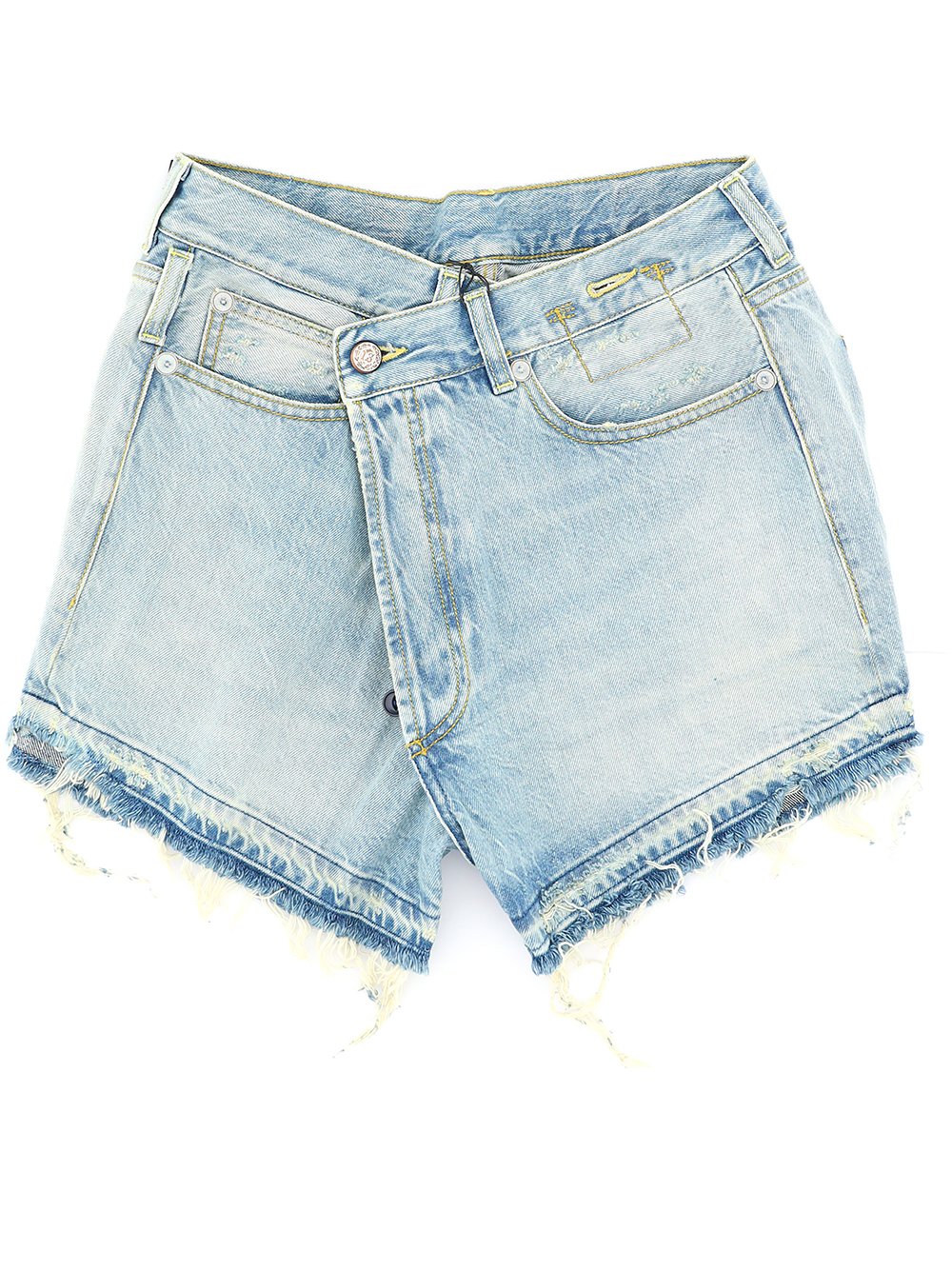 R13 crossover denim shorts blue | MODES