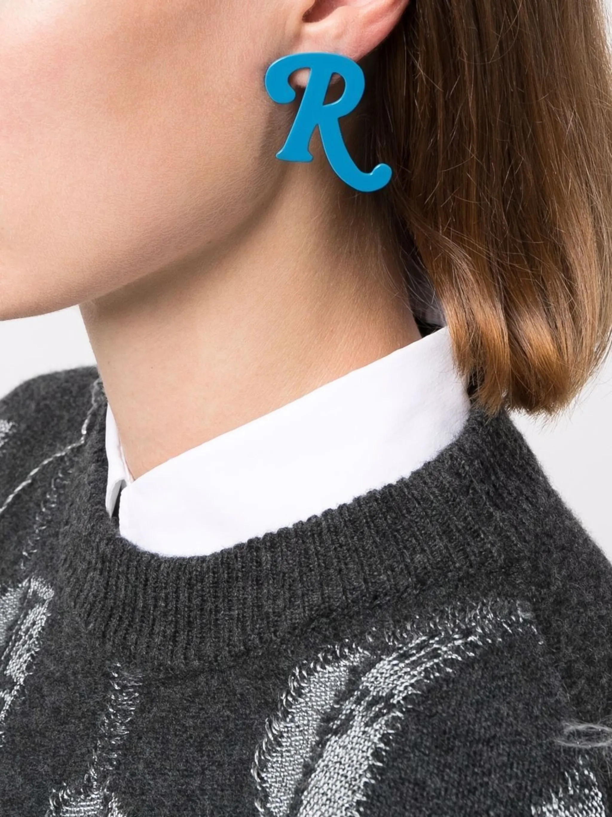 Raf Simons single R logo earring Eraldo DE