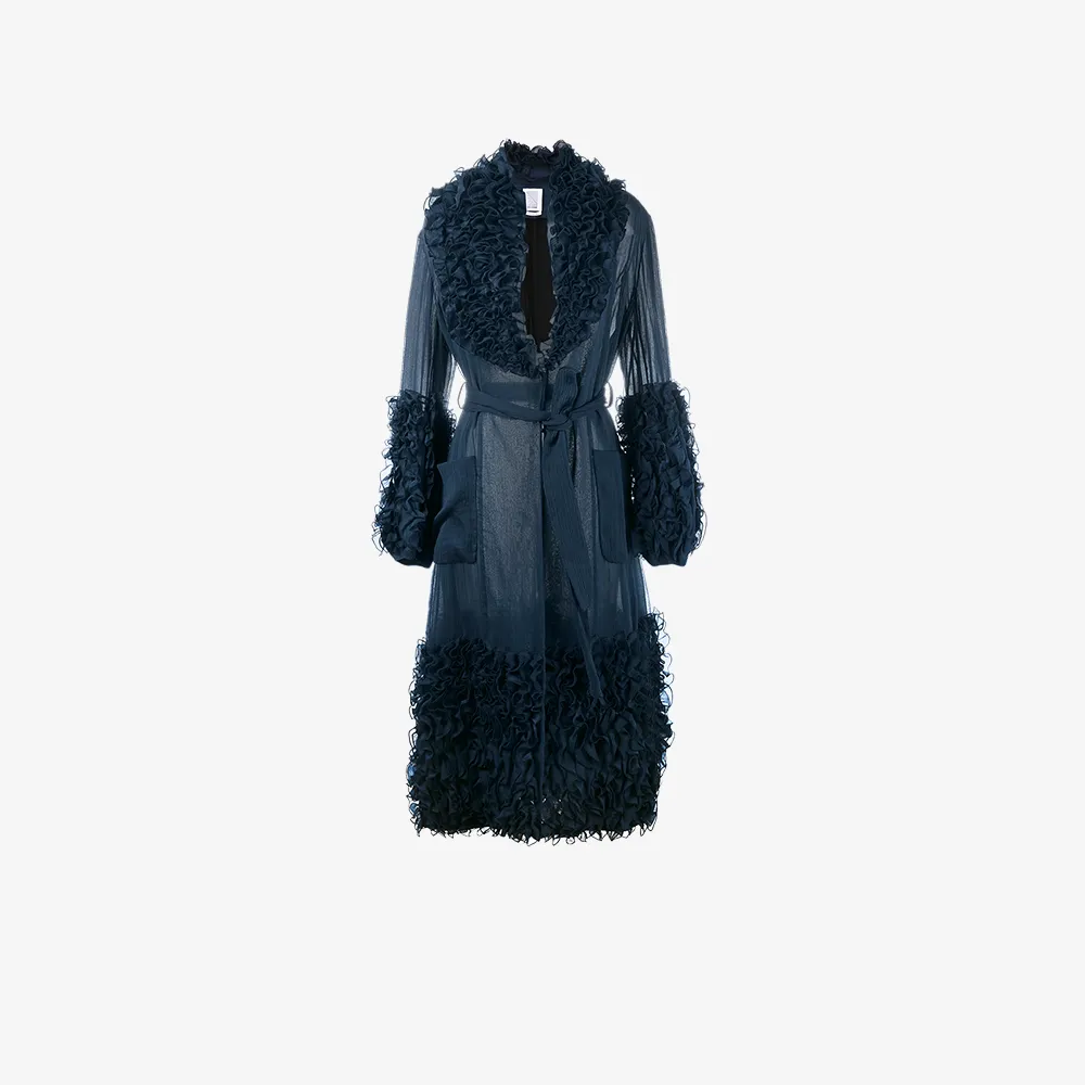 Rosie Assoulin ruffle trimmed coat | Browns
