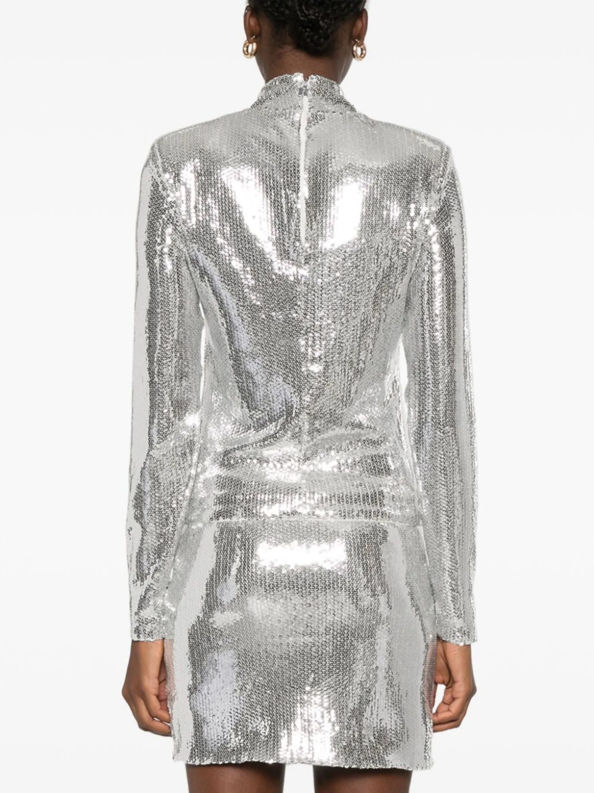 ROTATE BIRGER CHRISTENSEN high-collar sequinned top | Eraldo.com KR