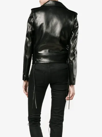 Saint Laurent L17 motorcycle jacket | Browns