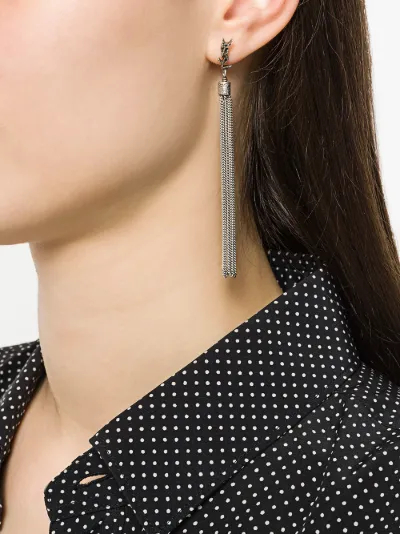 Saint Laurent LouLou tassel drop earrings Eraldo HR