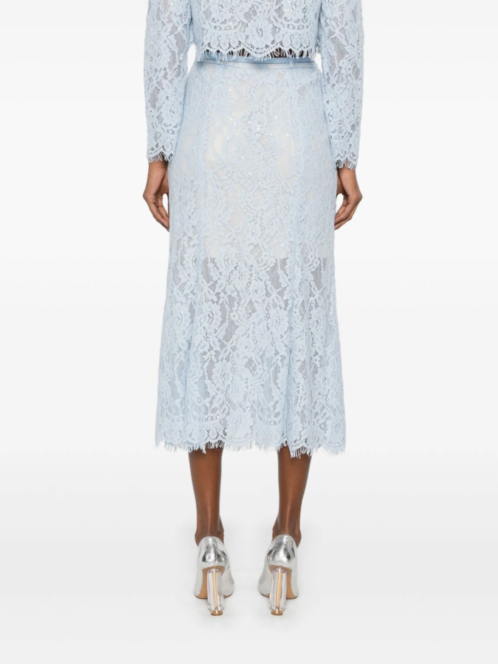 Self-Portrait lace flared midi skirt | Eraldo.com HK