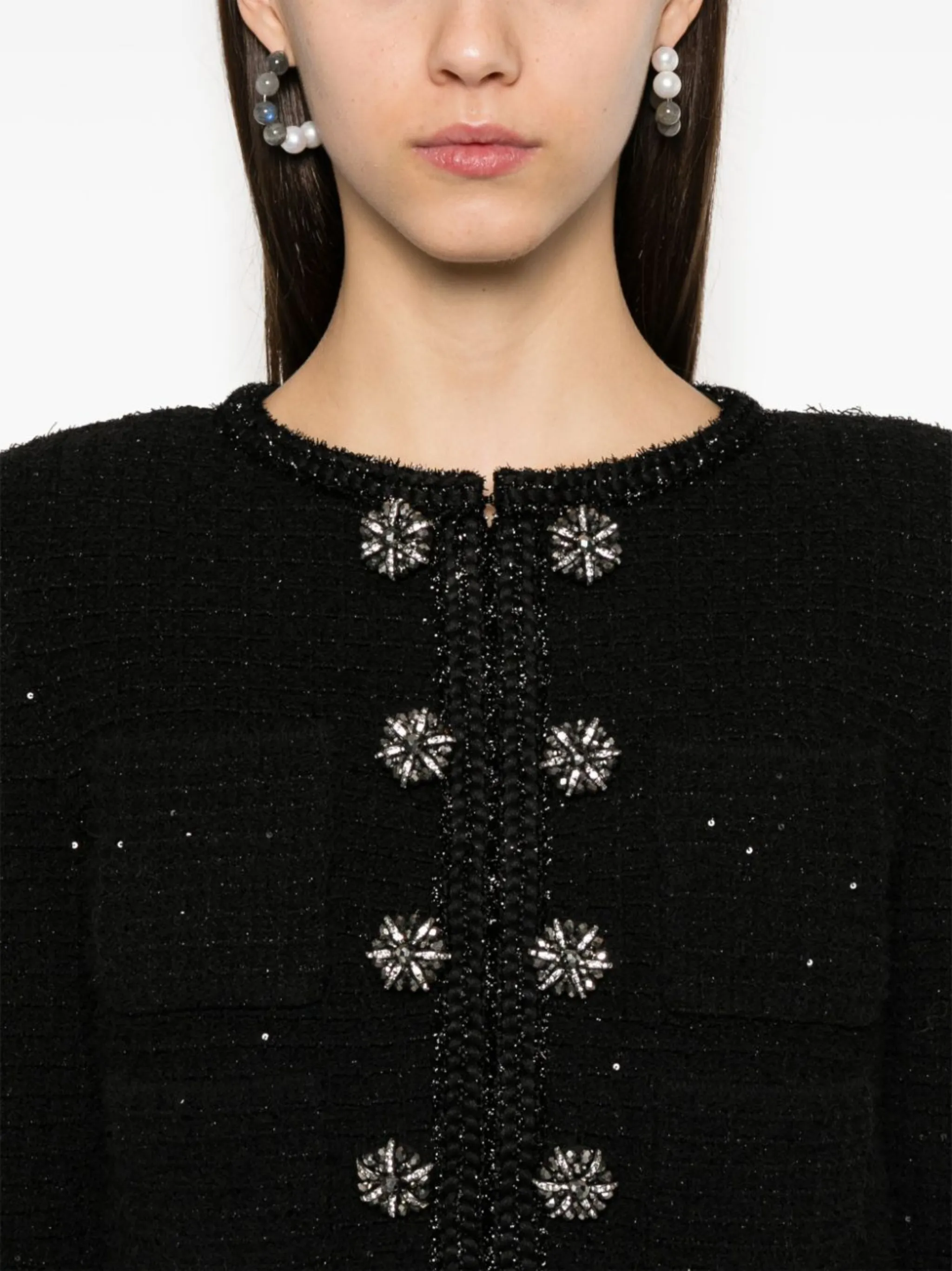 Self-Portrait textured knit jacket | Eraldo.com JP