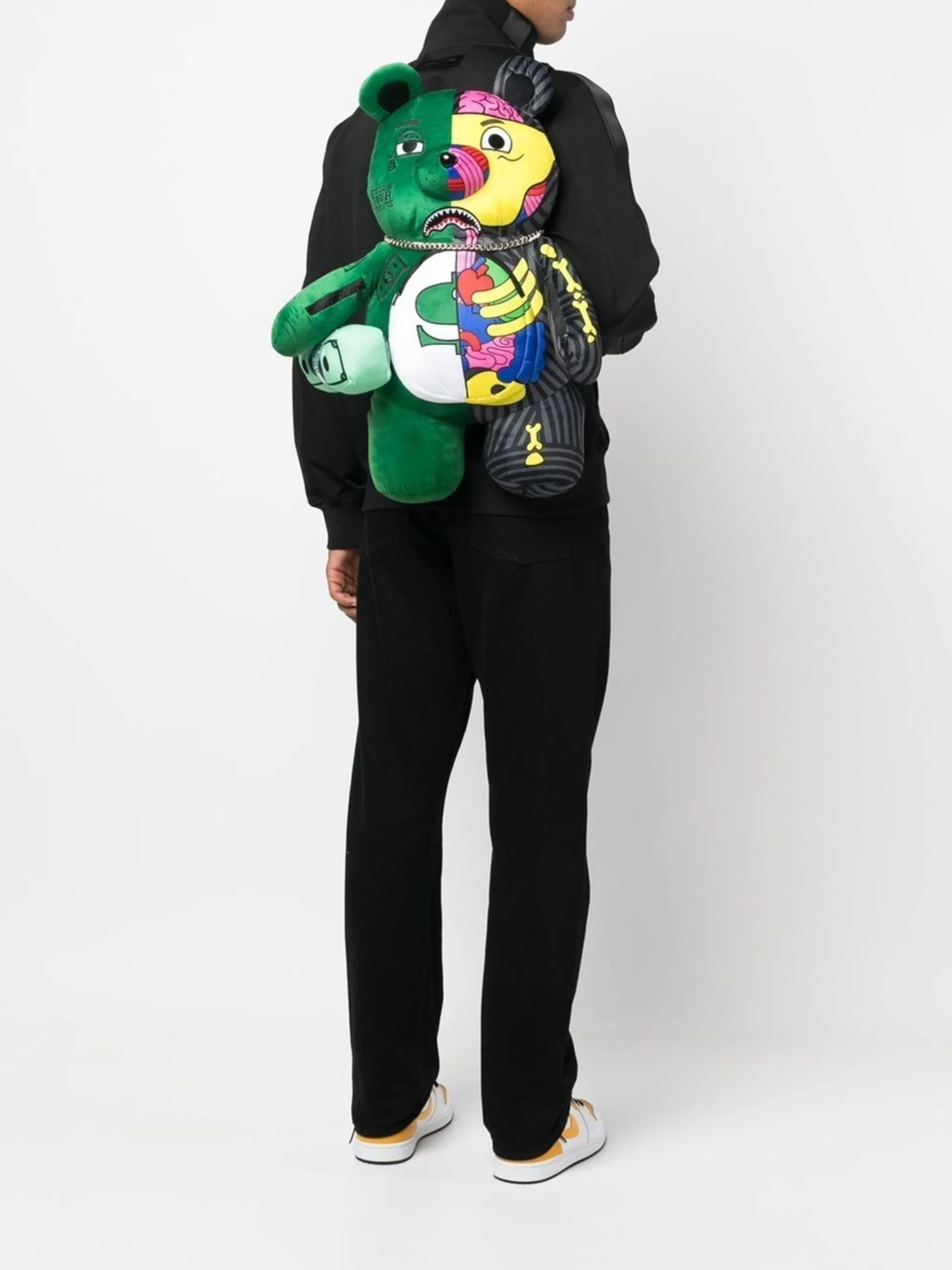 Sprayground Teddy Bear patchwork backpack | Eraldo.com US