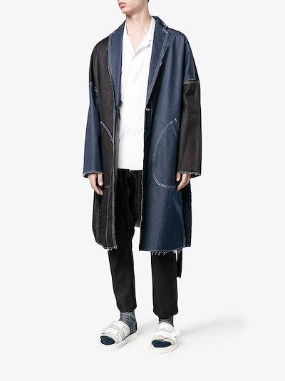 sulvam oversized denim overcoat | Browns