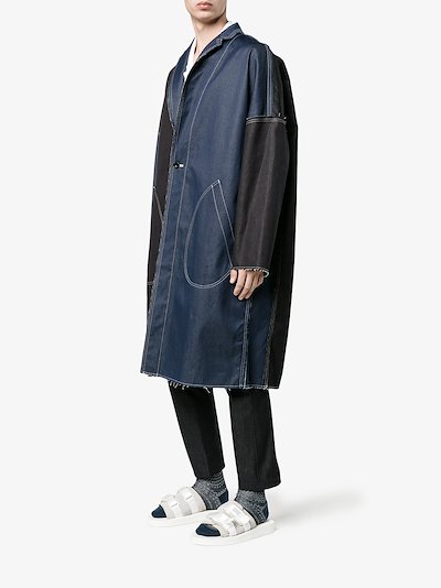 sulvam oversized denim overcoat | Browns