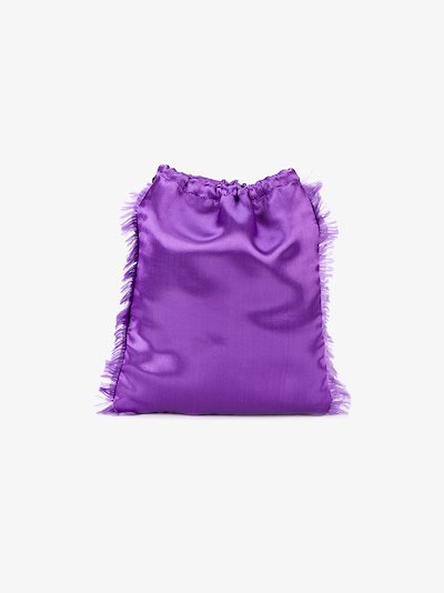 The Attico Satin Pouch with Tassels | Browns
