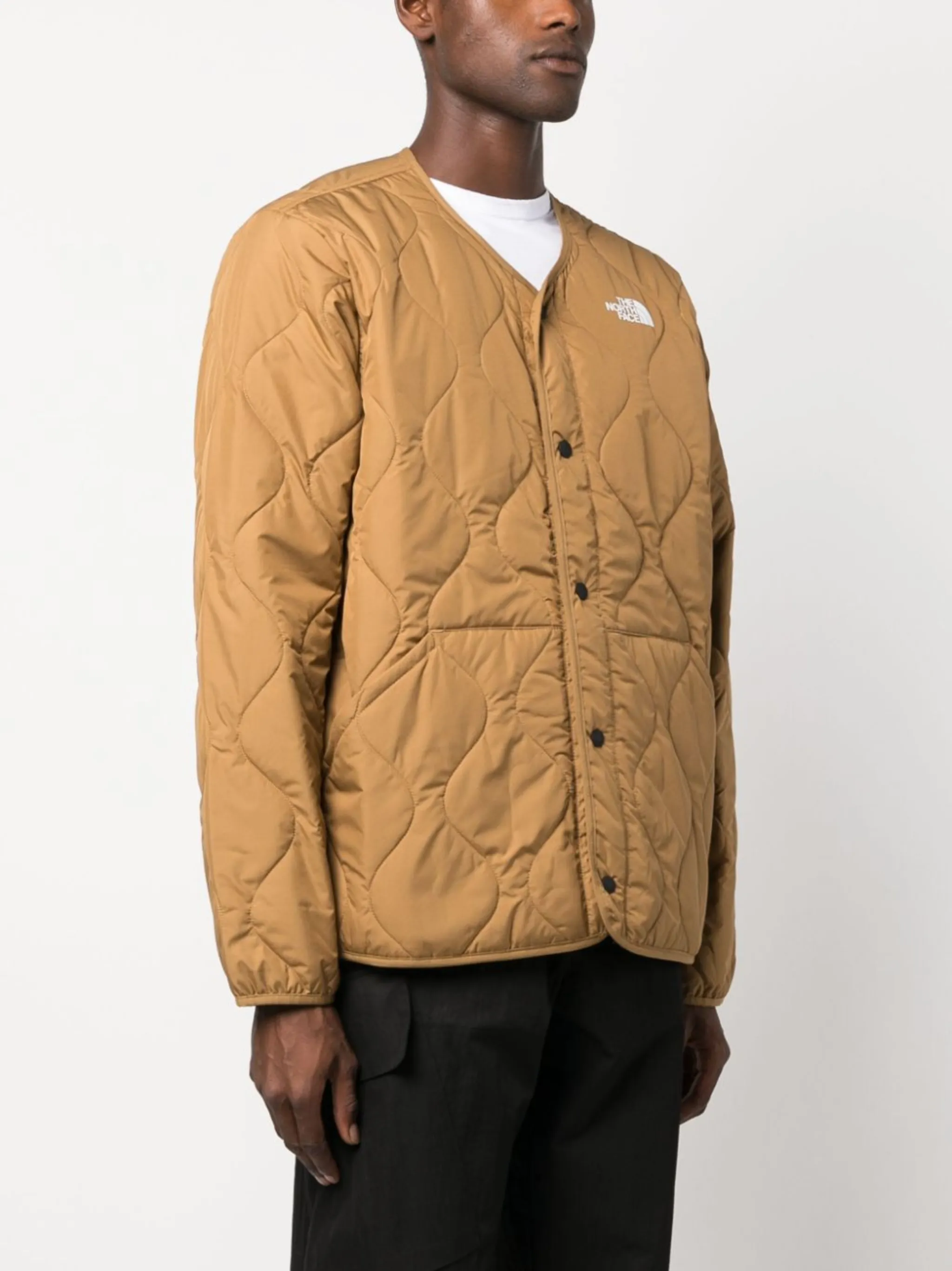 North face collarless jacket store