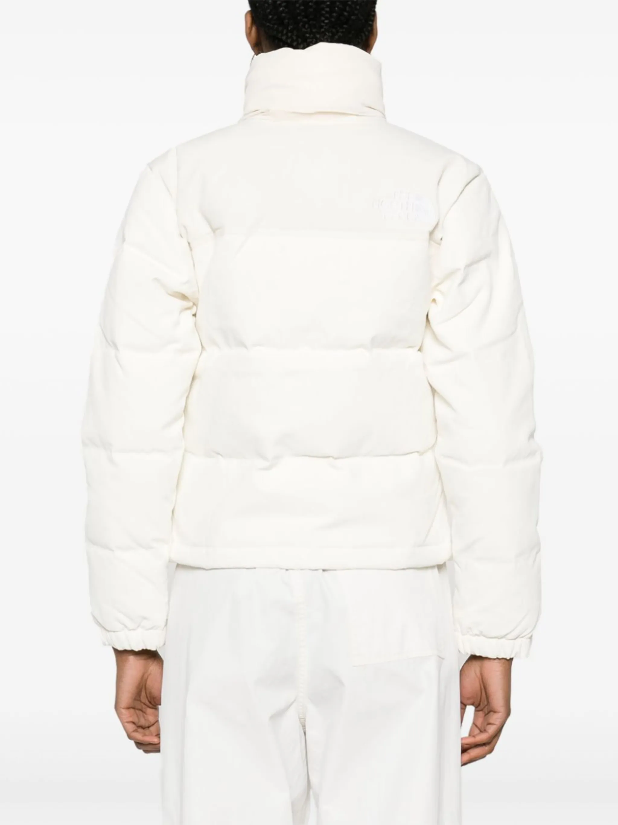 The North Face logo-embroidered puffer jacket | Eraldo.com US