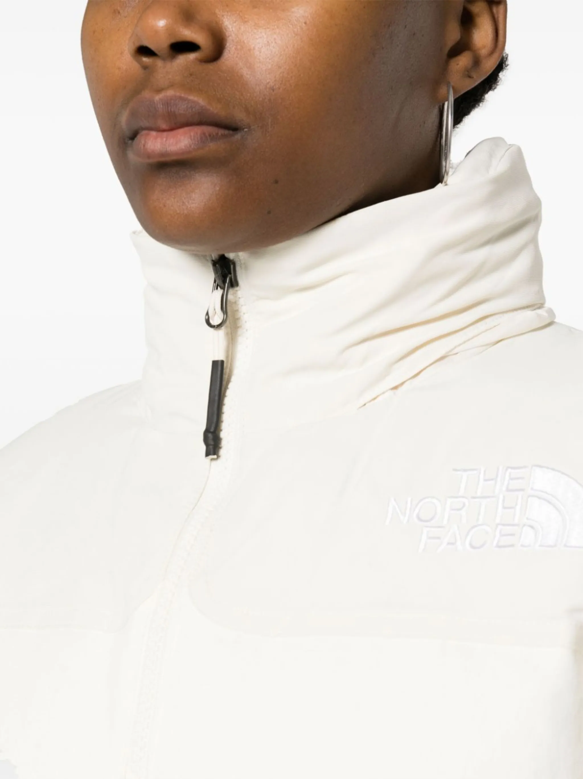 The North Face logo-embroidered puffer jacket | Eraldo.com US