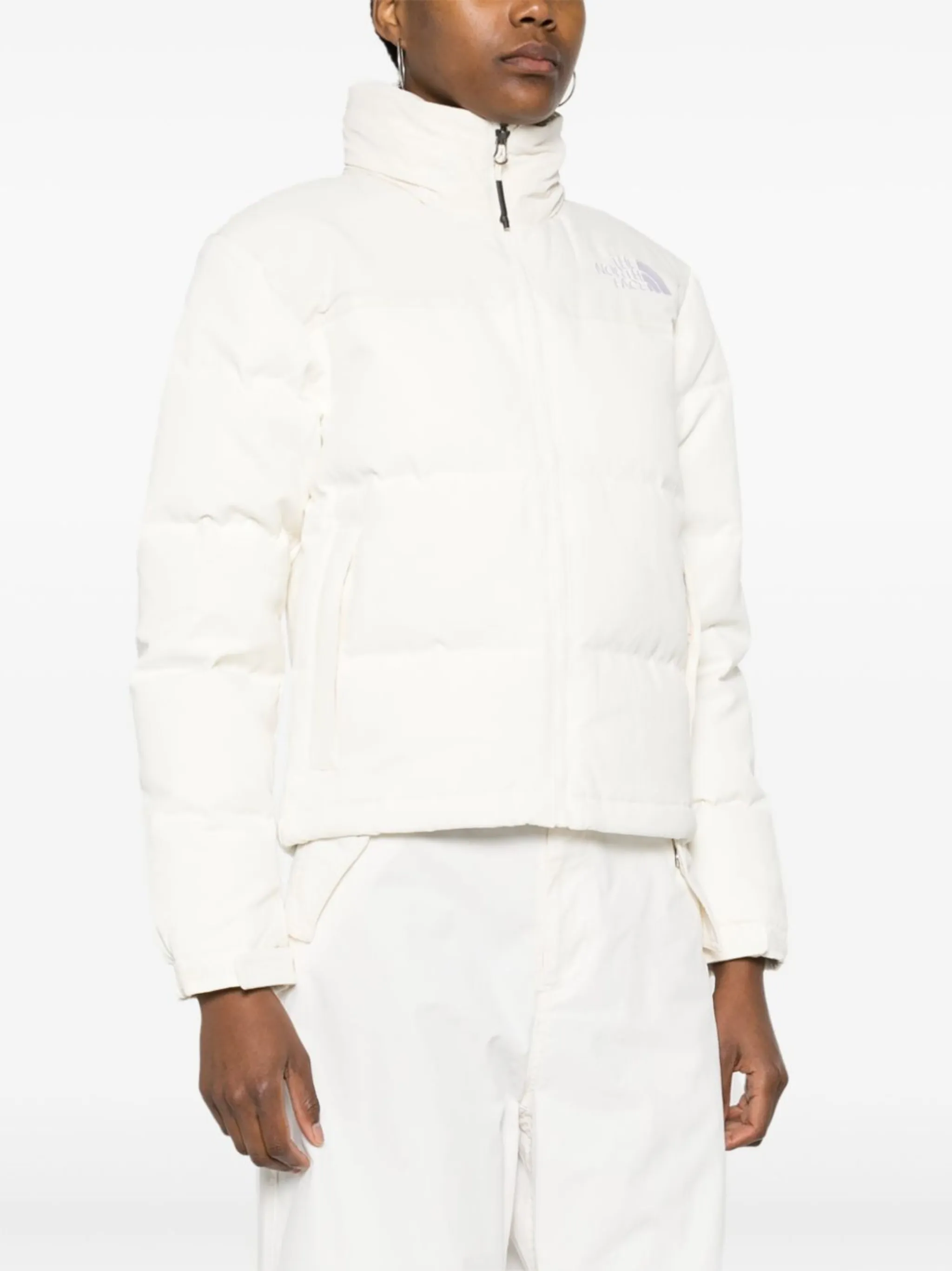 The North Face logo-embroidered puffer jacket | Eraldo.com US