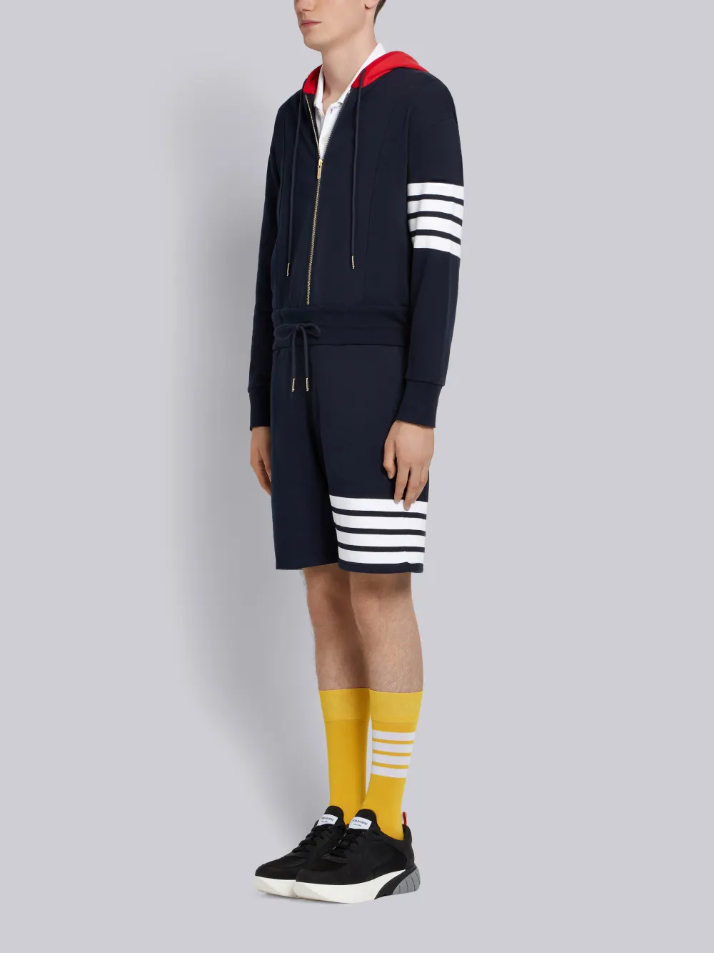 4 Bar One Piece Gnome Sweatsuit Thom Browne