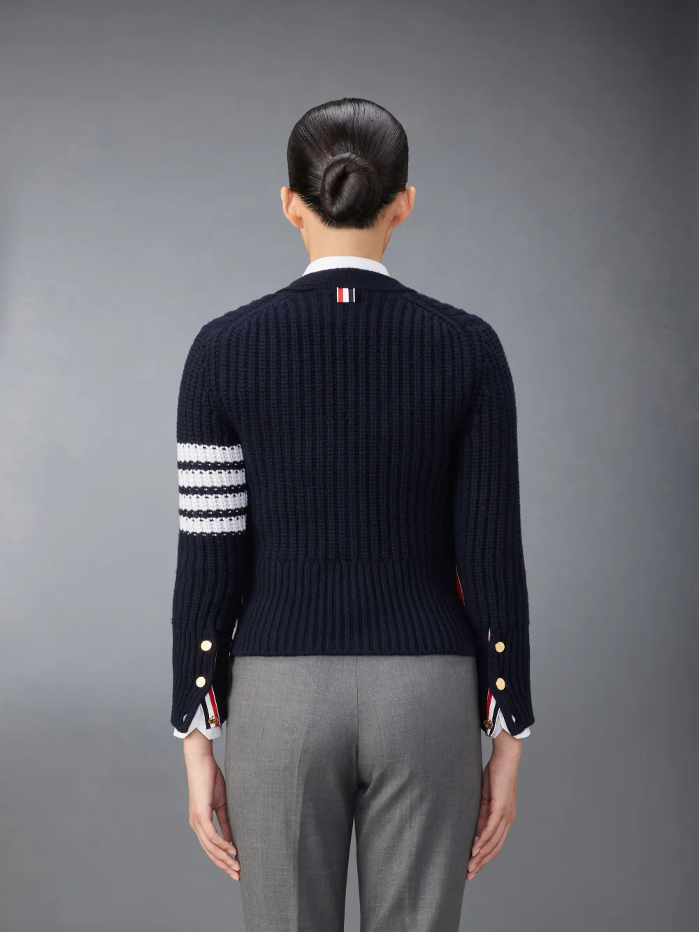 Cashmere 4 Bar Classic Cardigan Thom Browne