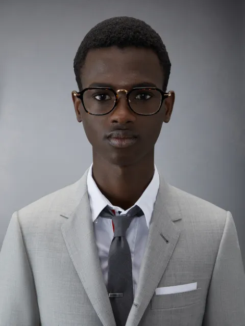 Acetate And Titanium Rectangular Eyeglasses | Thom Browne Acetate And Titanium Rectangular Eyeglasses | Thom Browne