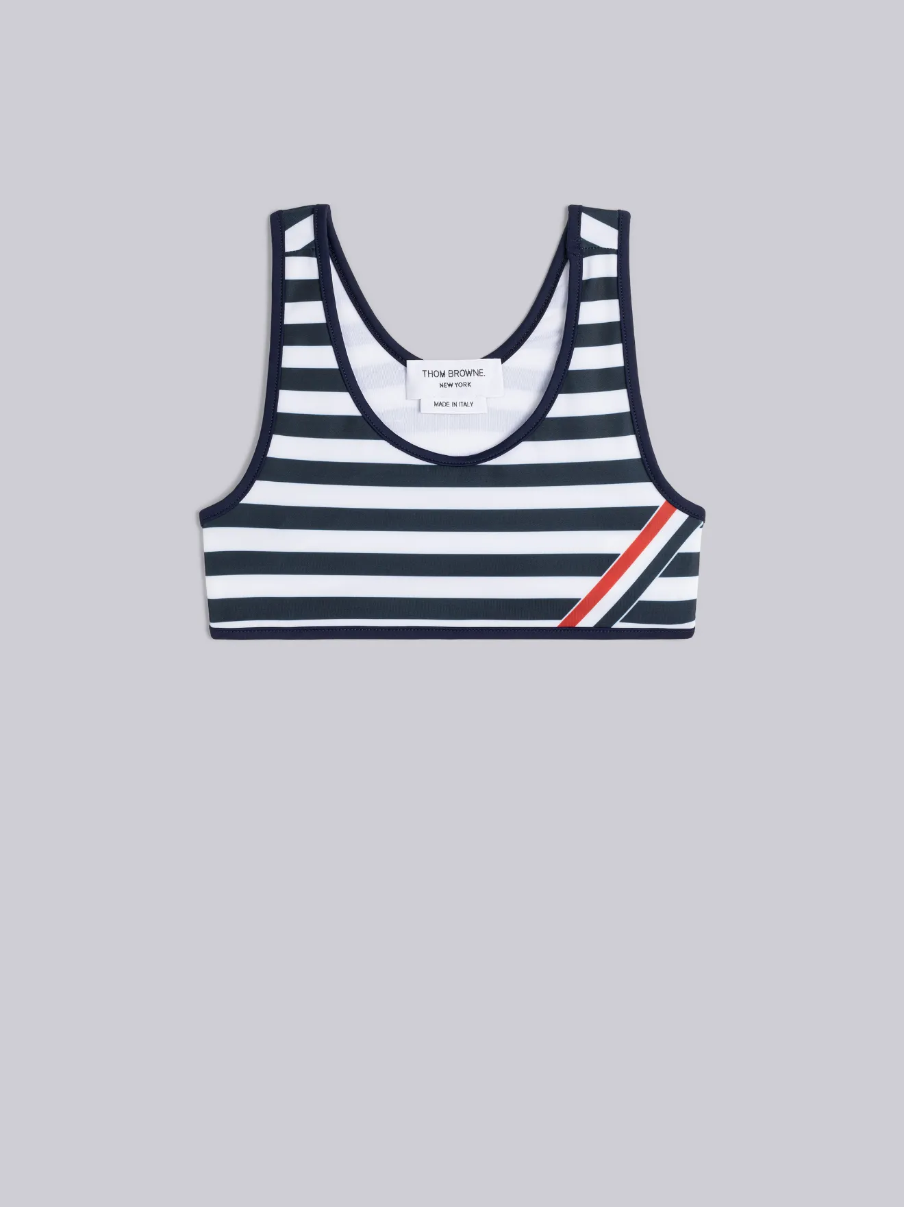 Thom Sailor Logo SAILOR STRIPE SWIM TECH TANK TOP | Thom Browne