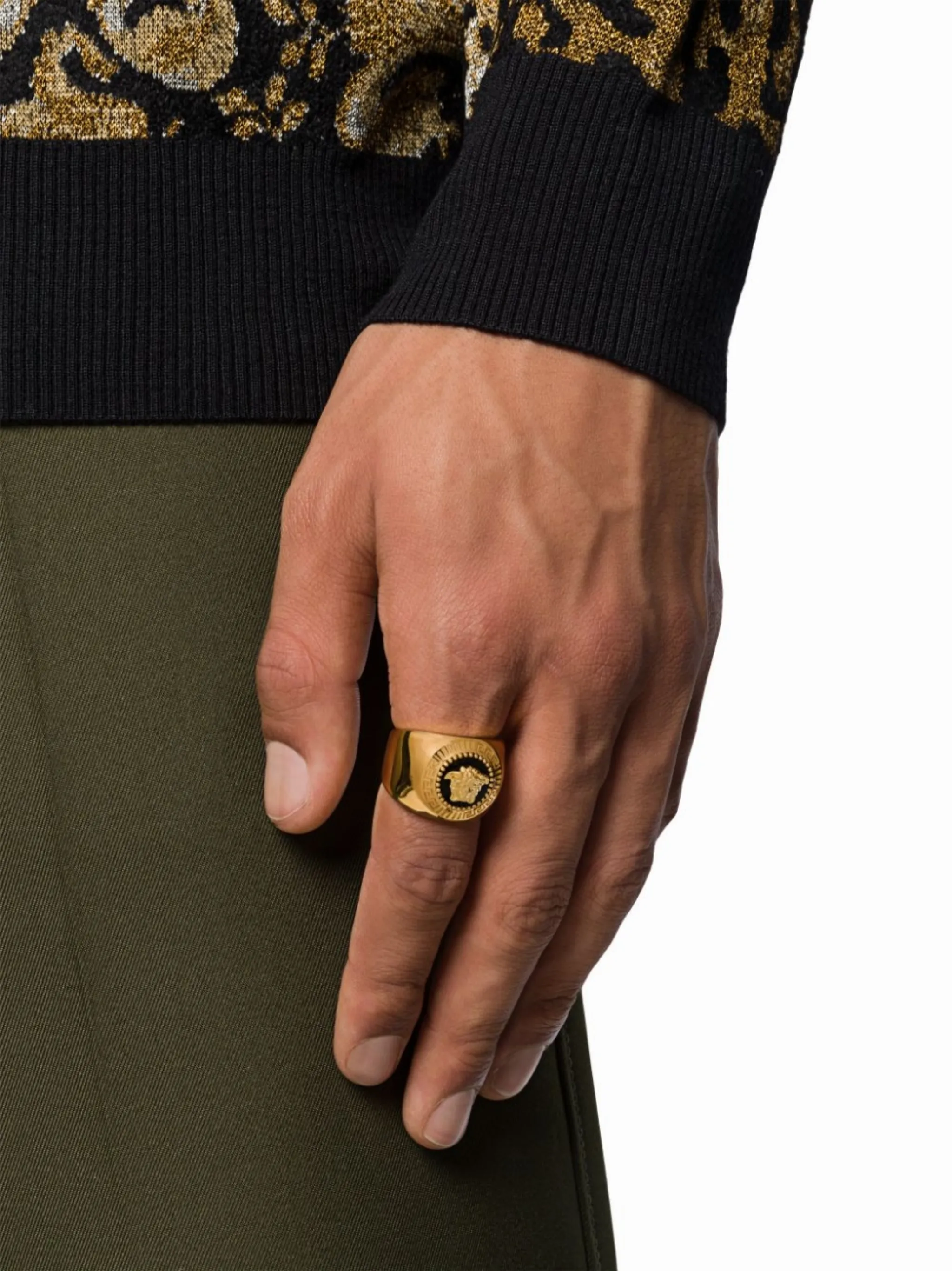 Round enamel medusa ring store