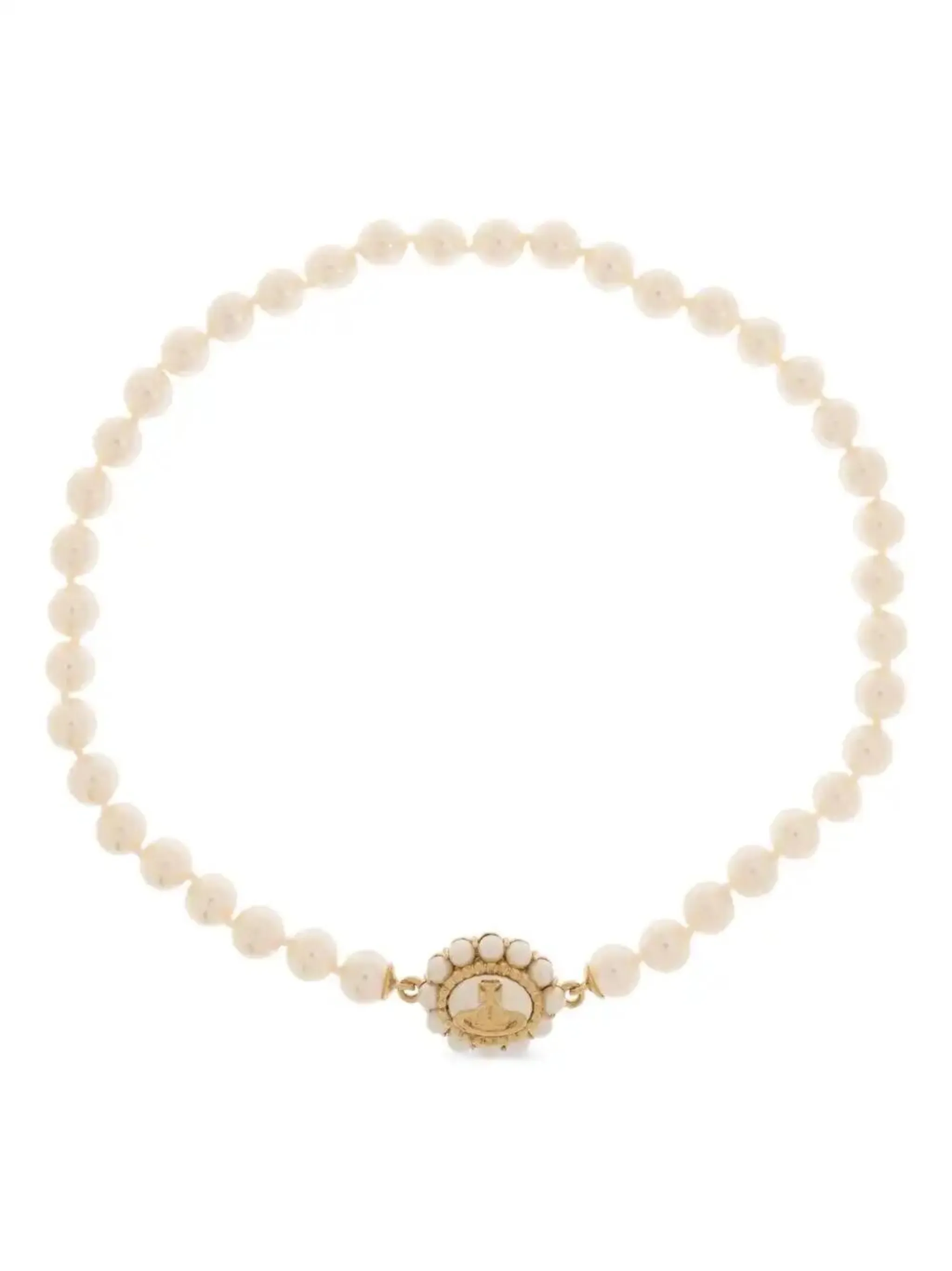 Pearl vivienne westwood necklace gold store